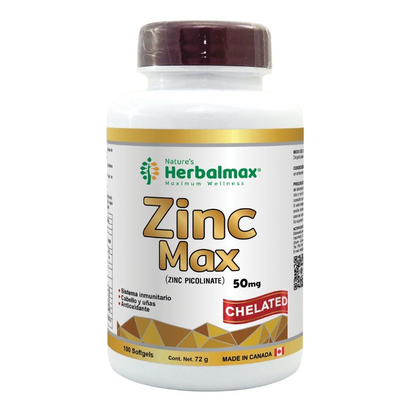 ZINC MAX 720mg ENVASE X100 – CH Importaciones